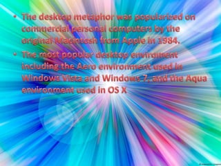 desktop startmenu task bar | PPTX