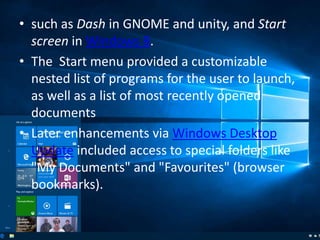 desktop startmenu task bar | PPTX