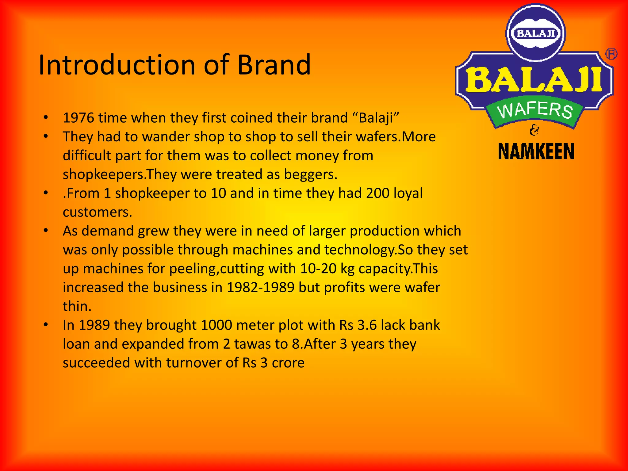 Balaji Wafers (Chandubhai Virani ) | PPTX