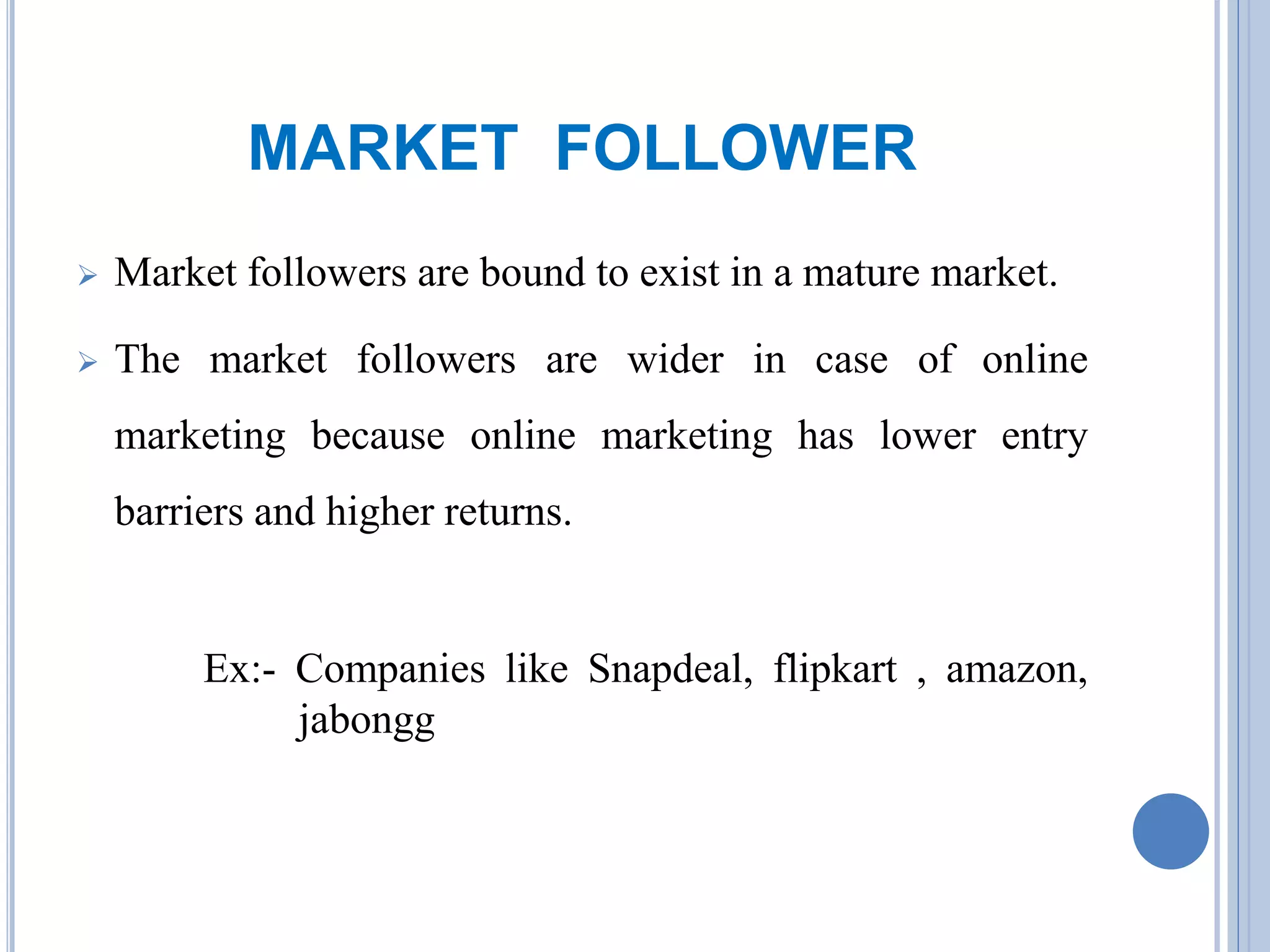 competitive strategies of markets followers | PPTX