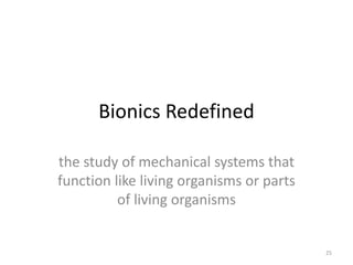 Basics about Bionics | PPT