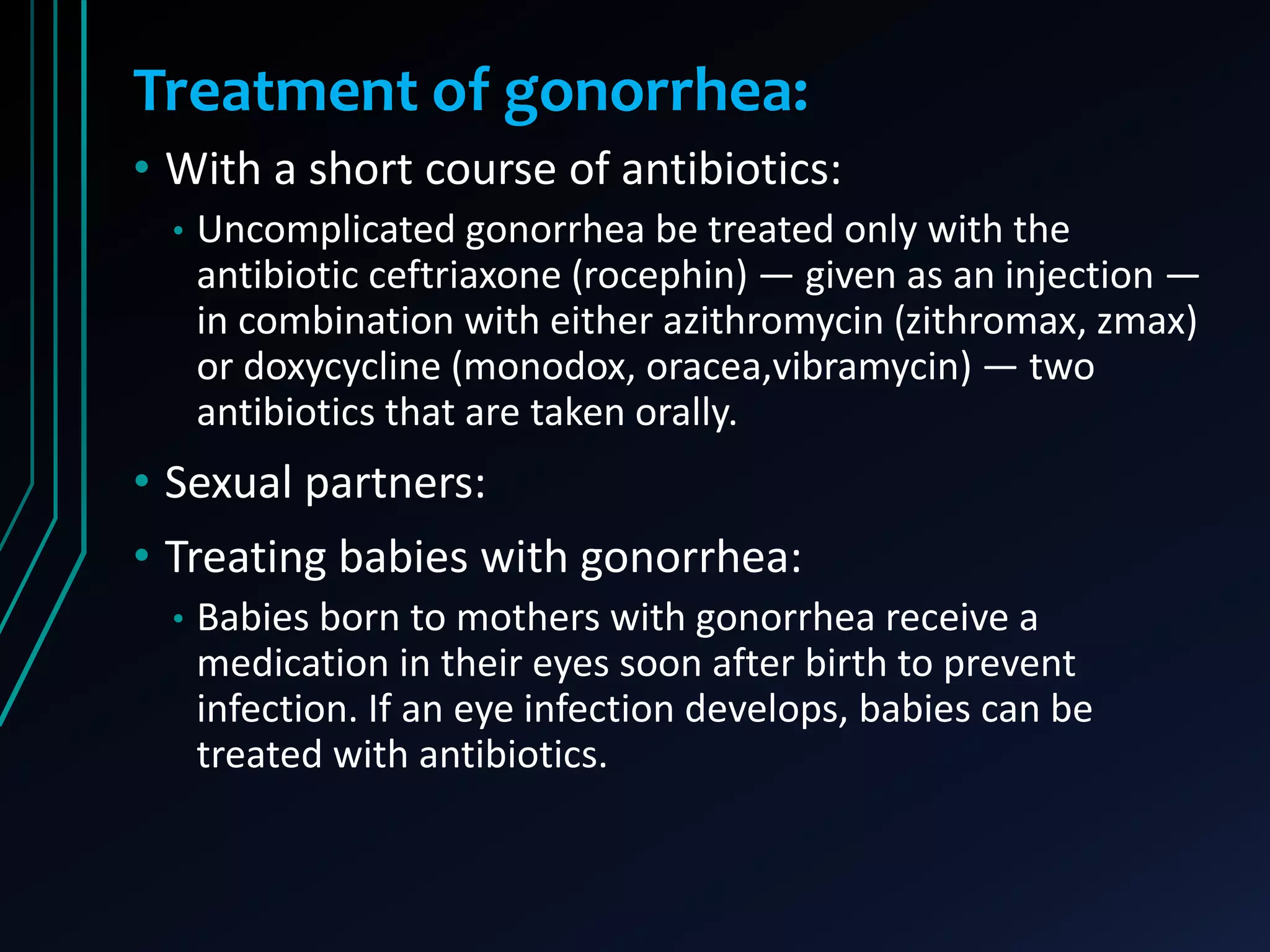 Sexually Transmitted diseases (Gonorrhea) | PPTX | Sexual Conditions | Sexual Health