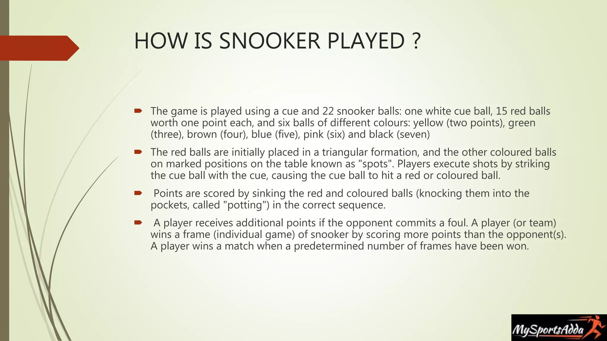 Snooker | PPTX