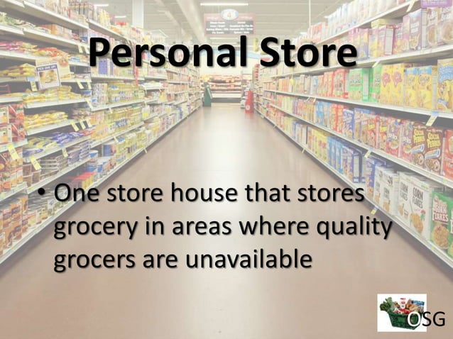 One Stop Grocery: Marketing Plan | PPT