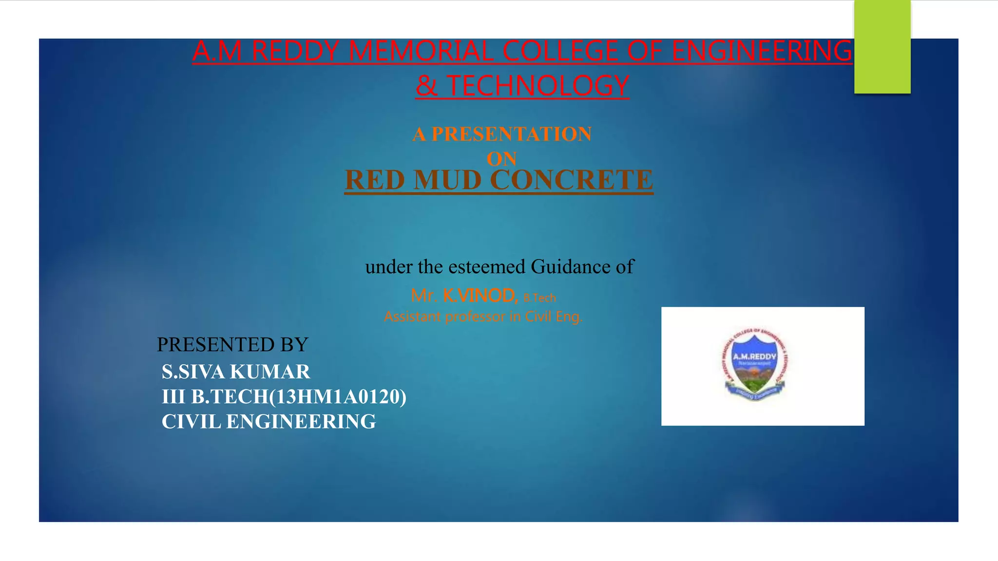 Red Mud Concrete | PPTX
