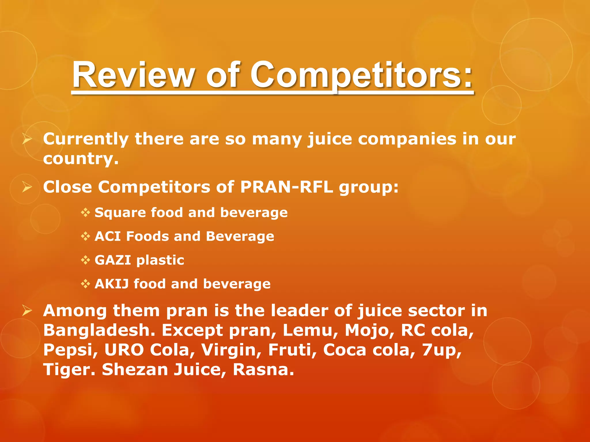 Pran RFL Marketing and Advertising Strategy | PPTX