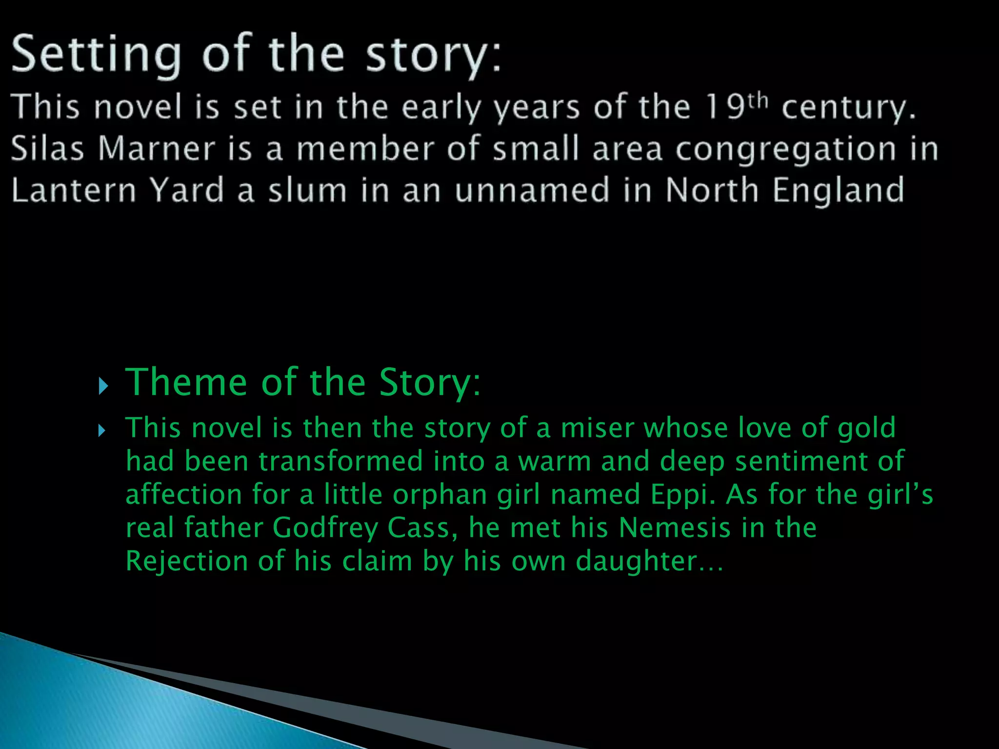 Silas Marner...novel | PPT