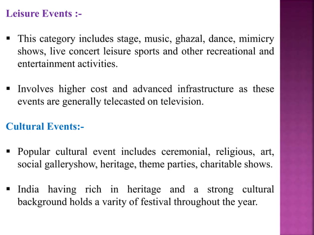 Understanding event and its types