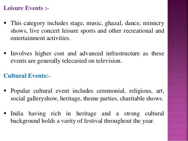 Understanding event and its types