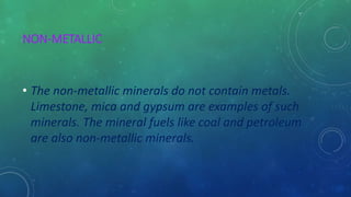 minerals and power resources ppt | PPTX