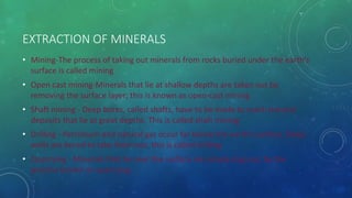 minerals and power resources ppt | PPTX