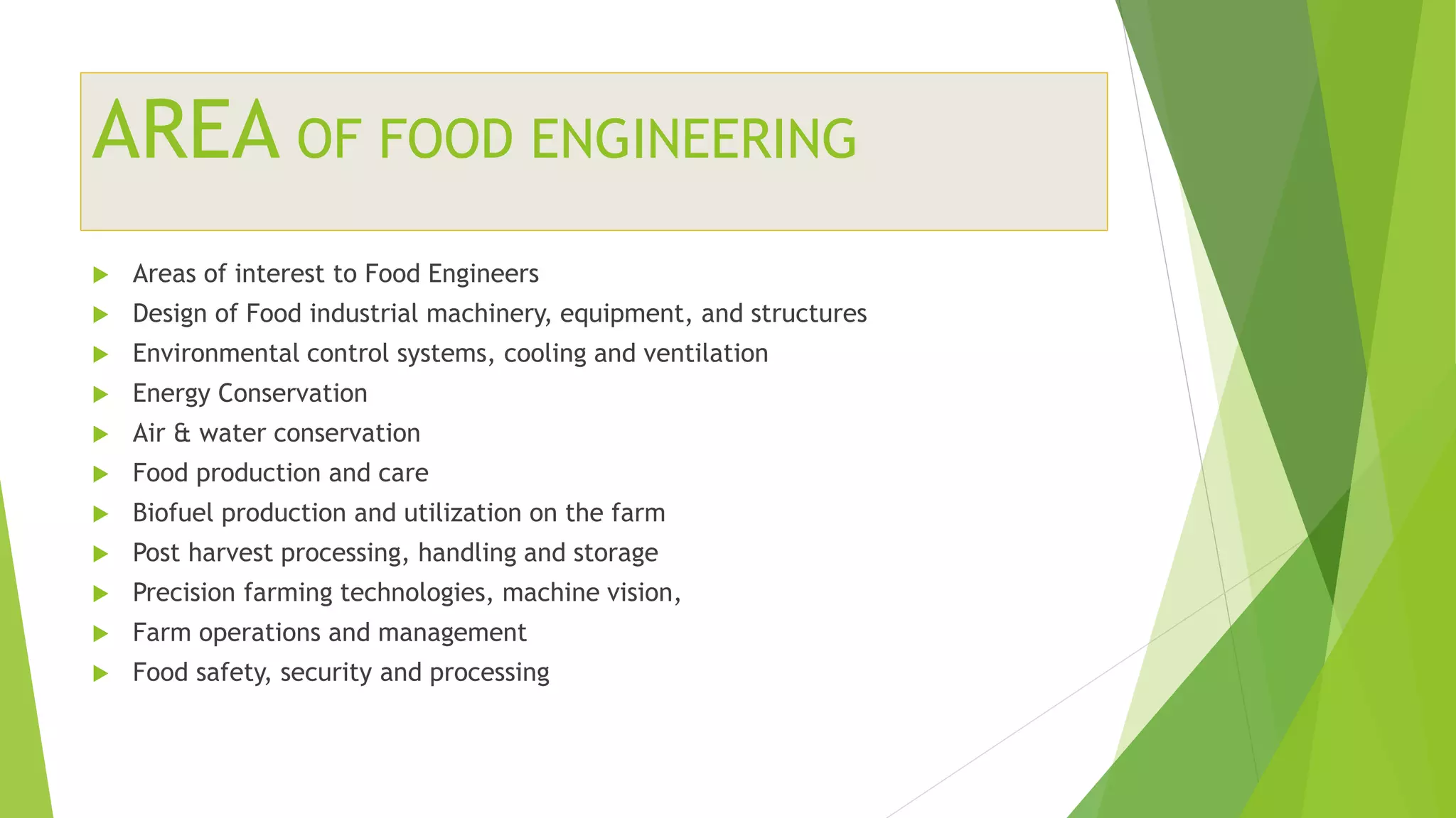 Food Engineering presentation | PPTX