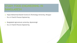 Food Engineering presentation | PPTX