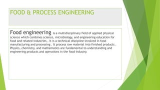 Food Engineering presentation | PPTX