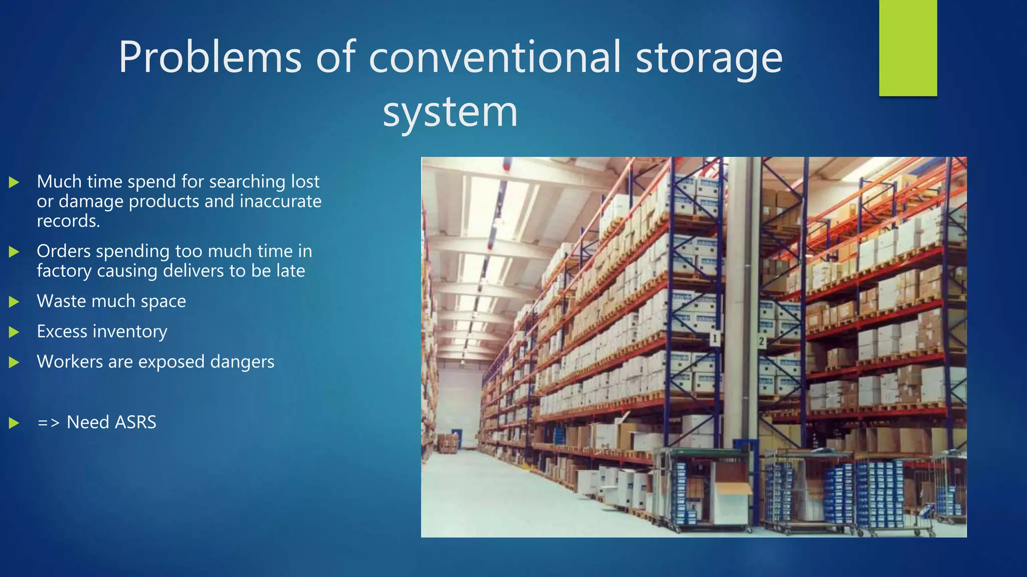 ASRS system and material handling or industrial robots | PPTX