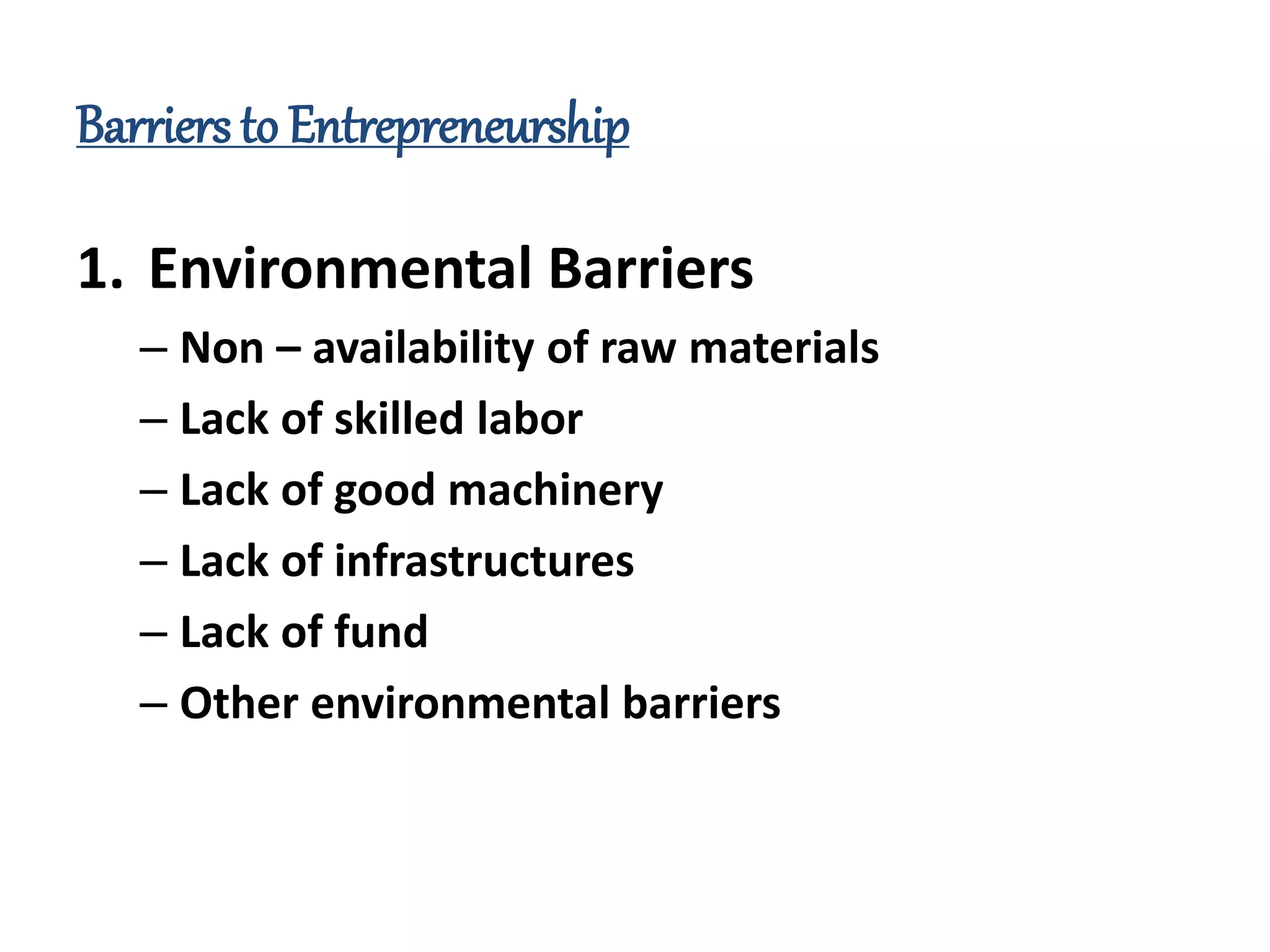 Entrepreneurial Barriers and Challenges by Neeraj Bhandari (Surkhet ...