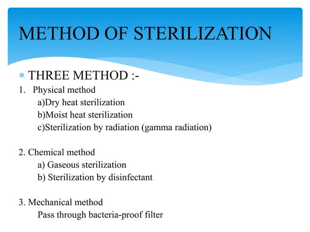 Sterilization | PPTX