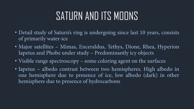 Hyperspectral Remote Sensing of Planetary Surfaces: Inner composition ...