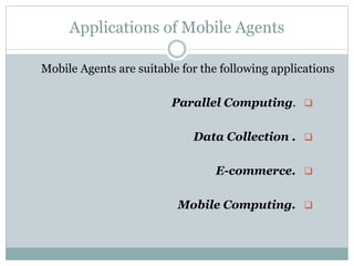 Mobile Agents | PPTX | Internet | Computing