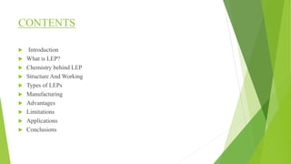 LIGHT EMITTING POLYMER (LEP) | PPTX