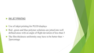 LIGHT EMITTING POLYMER (LEP) | PPTX