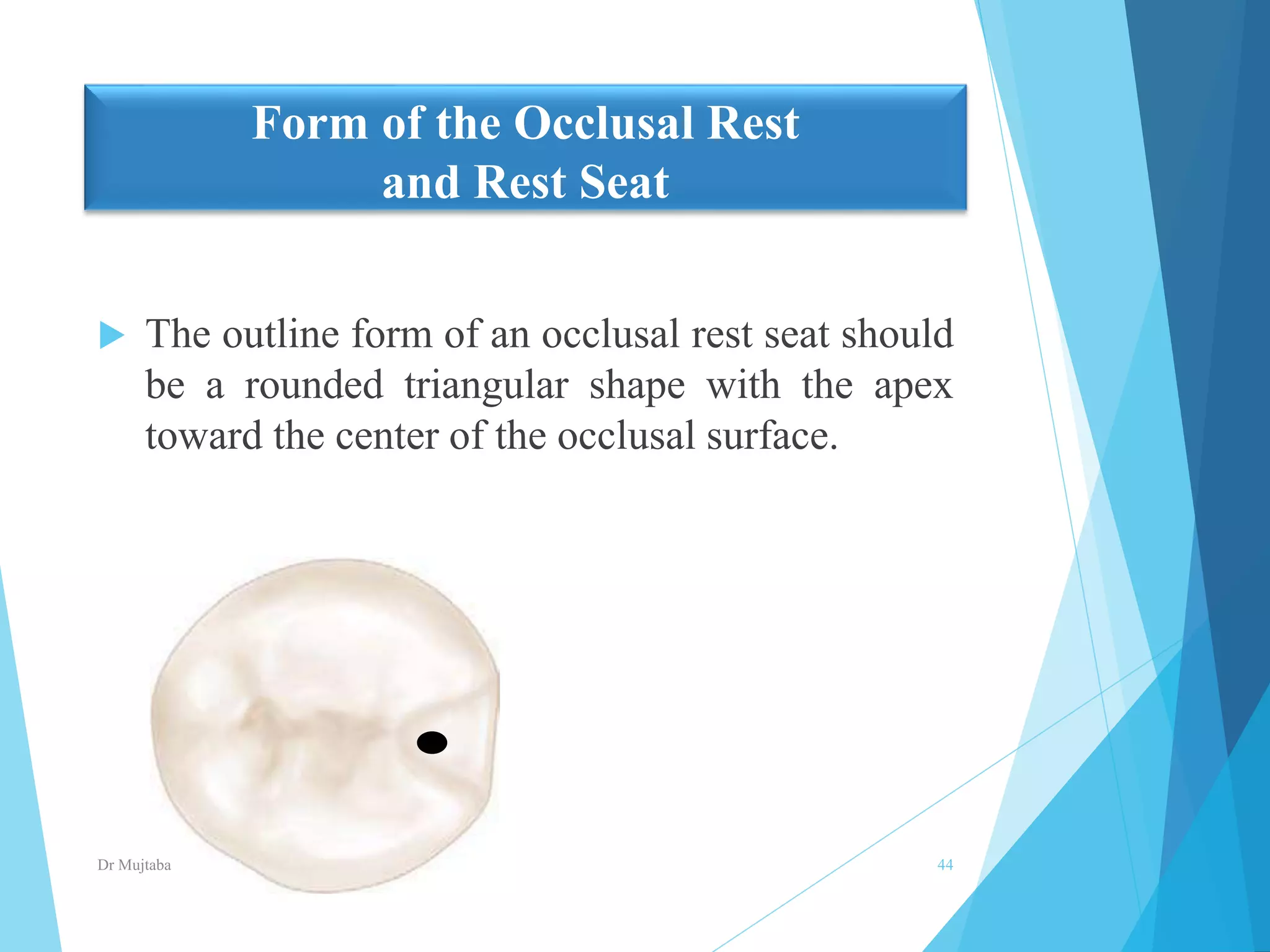 Minor connectors, rests & rests seats In prosthodontics | PPTX