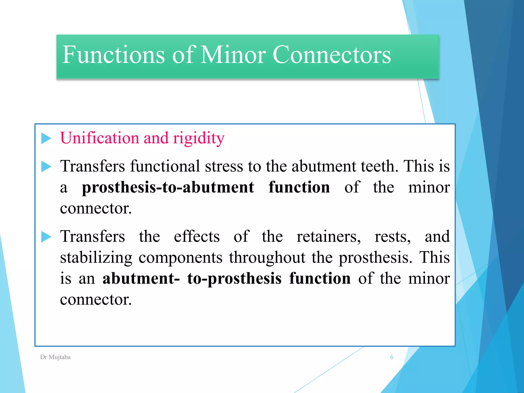 Minor connectors, rests & rests seats In prosthodontics | PPTX