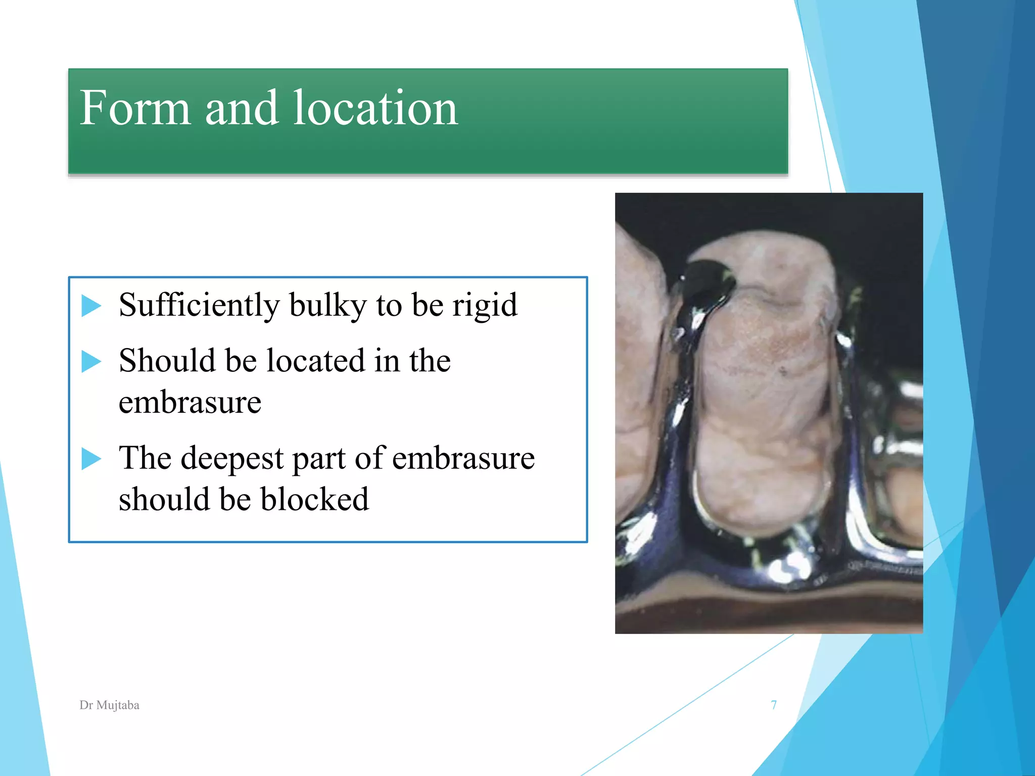 Minor connectors, rests & rests seats In prosthodontics | PPTX