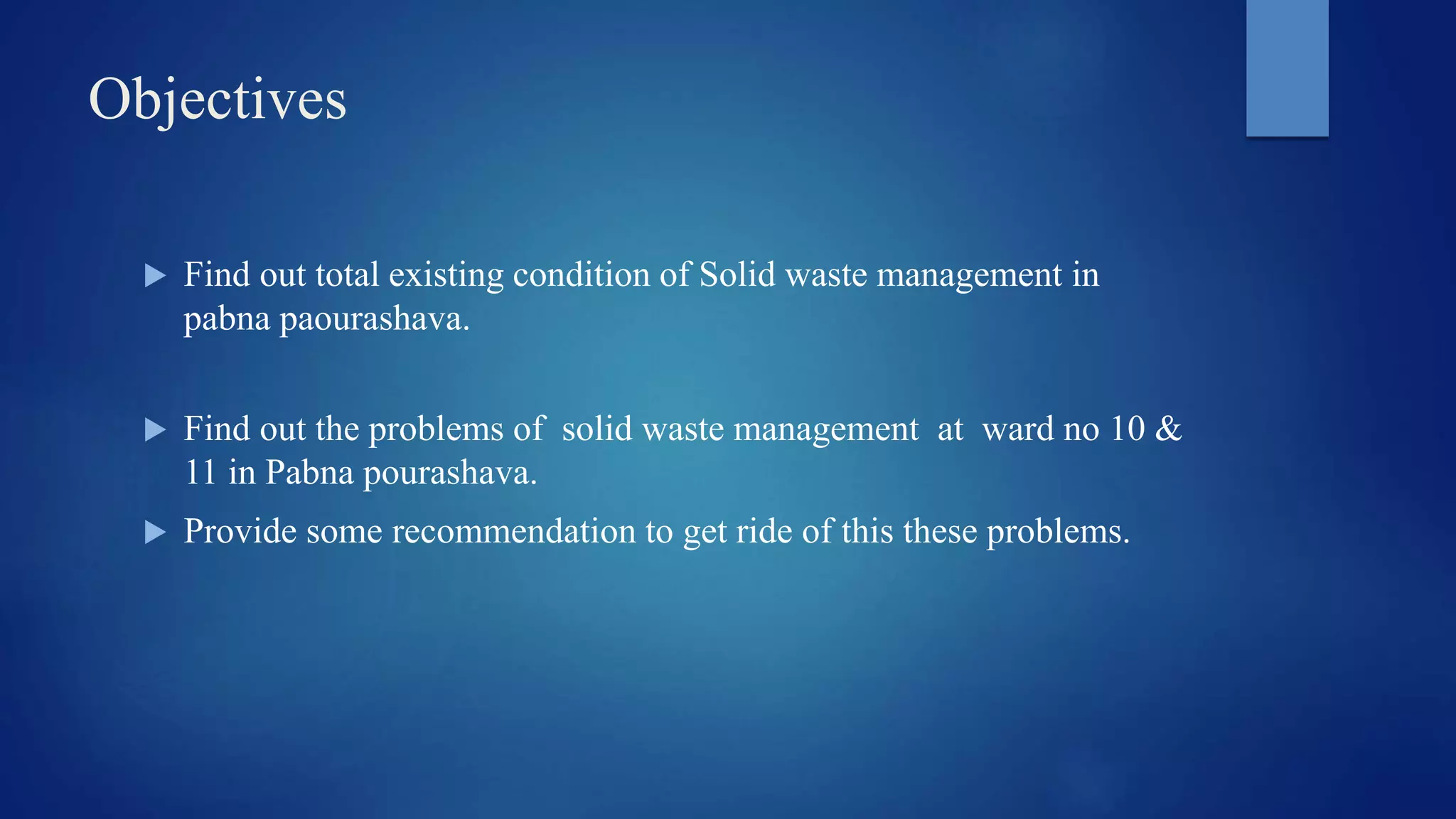 Solid waste Management in Pabna Pourashava | PPTX