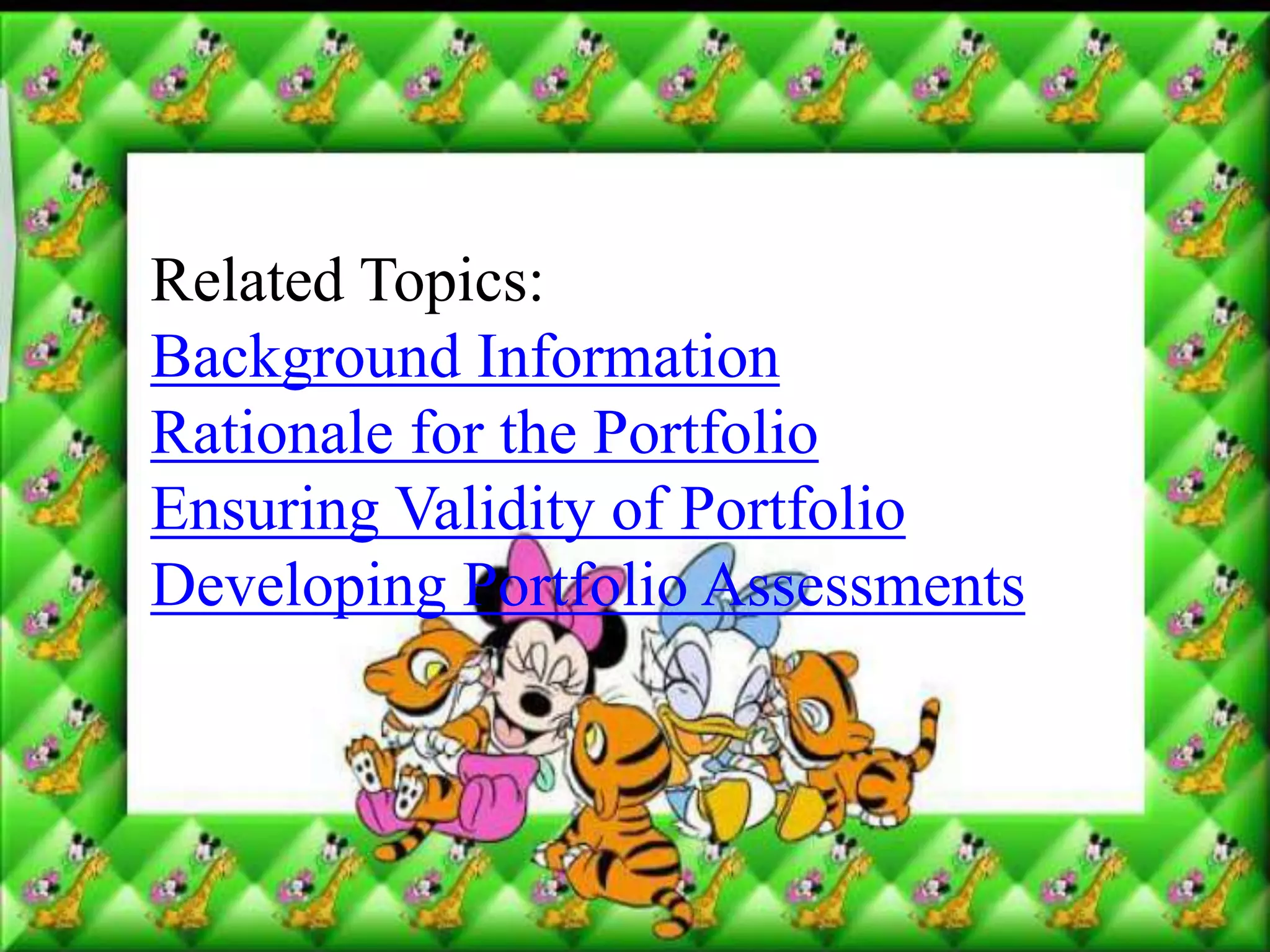 Portfolio Assessment | PPT
