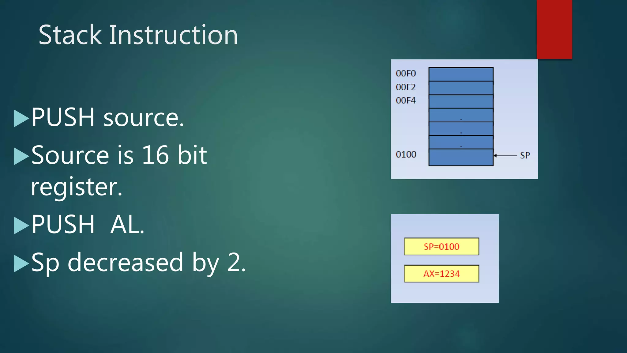 Stack In Assembally Language Pptx Programming Languages Computing