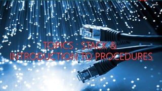 stack in assembally language | PPTX