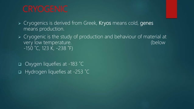 PRESENTATION ON CRYOGENIC ROCKET ENGINE | PPTX | Chemistry | Science