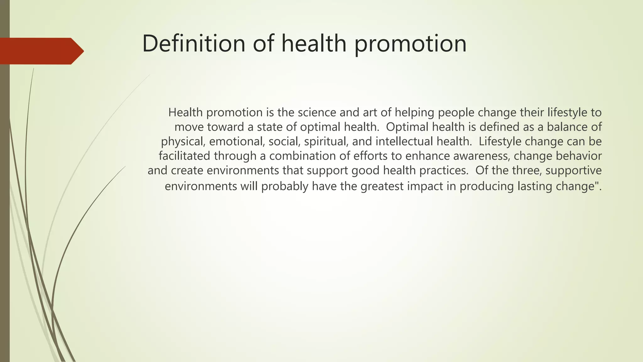 Health promotion for elderly | PPTX