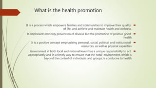 Health promotion for elderly | PPTX