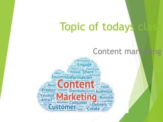 Topic of today's class | PPT