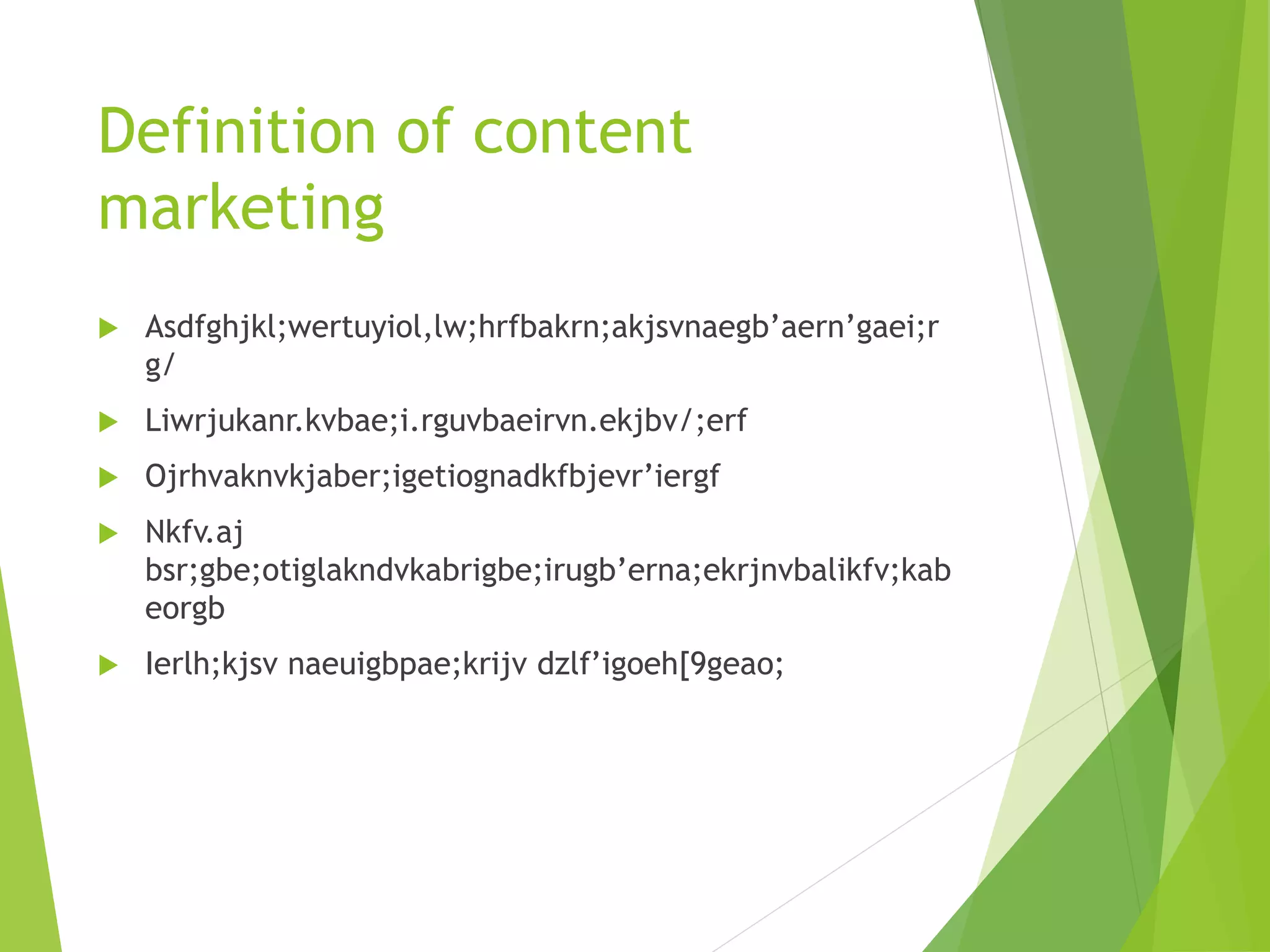 Easy way to content marketing | PPT