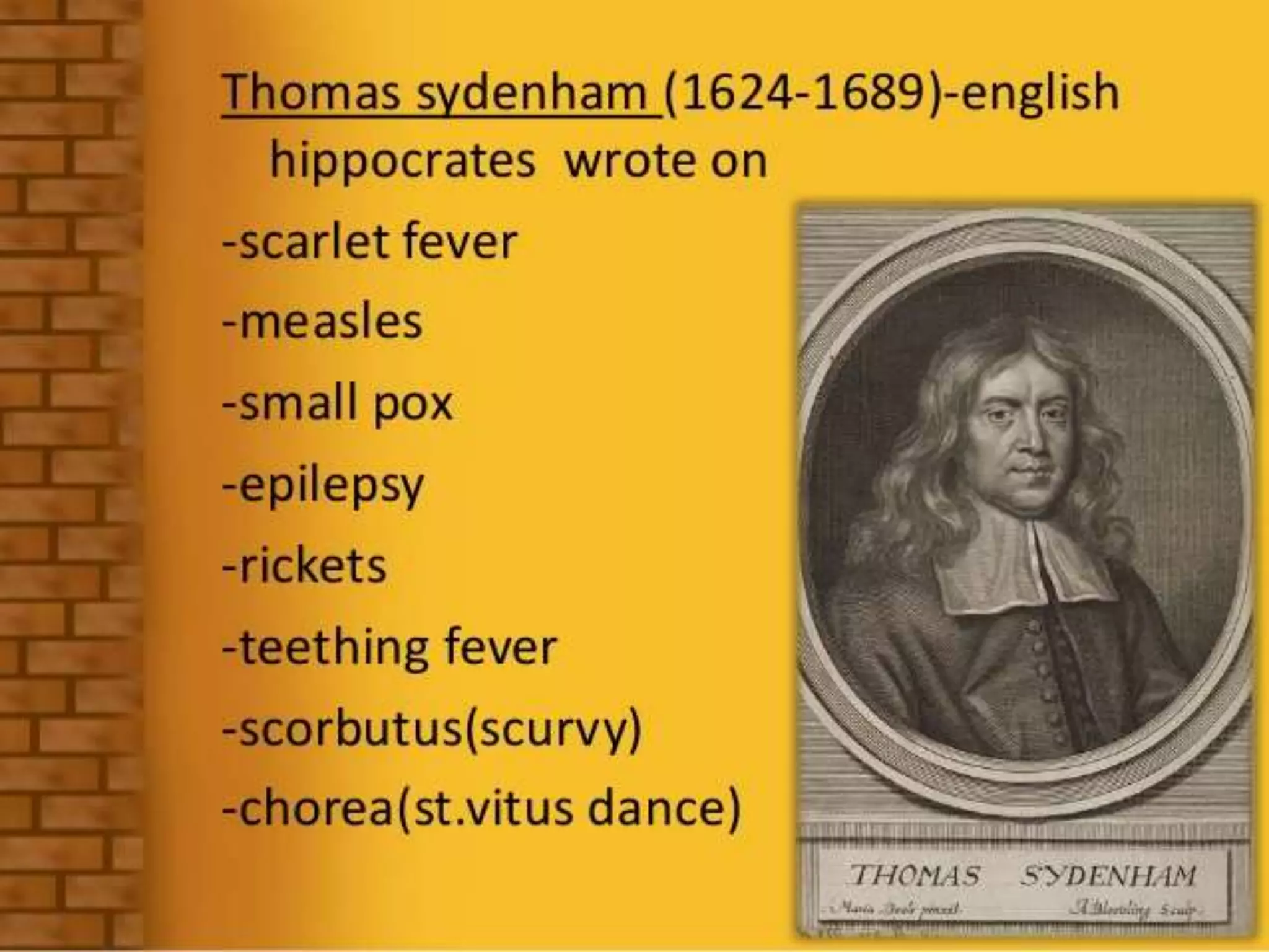 thomas sydenham | PPTX