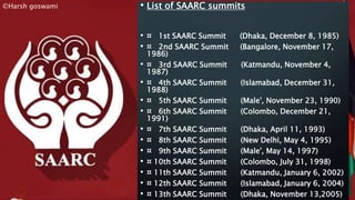 SAARC(South asian asociation of regional cooperation | PPTX | Political ...