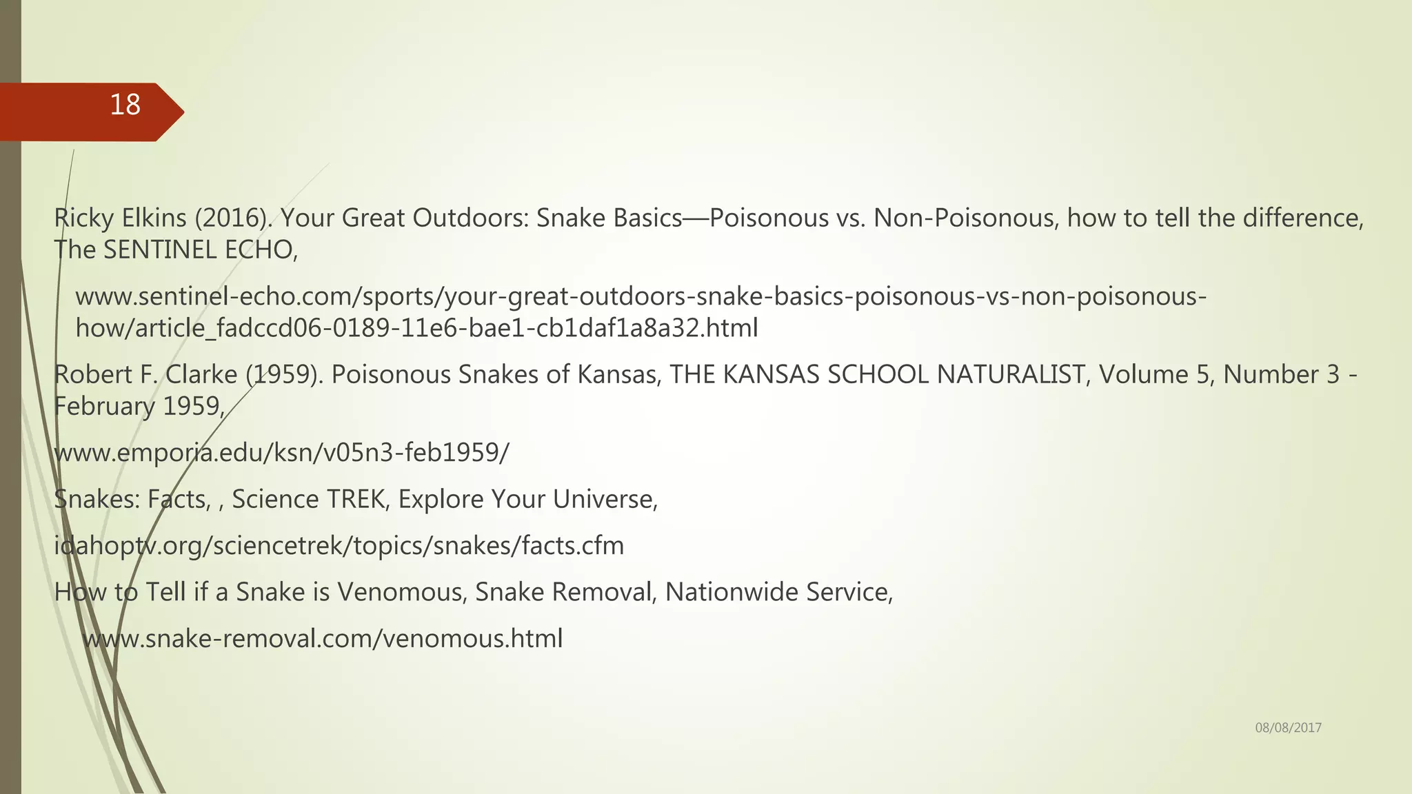 How to Identify Poisonous and Non-poisonous Snake | PPTX