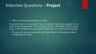 SAP MM Interview Questions | PPTX