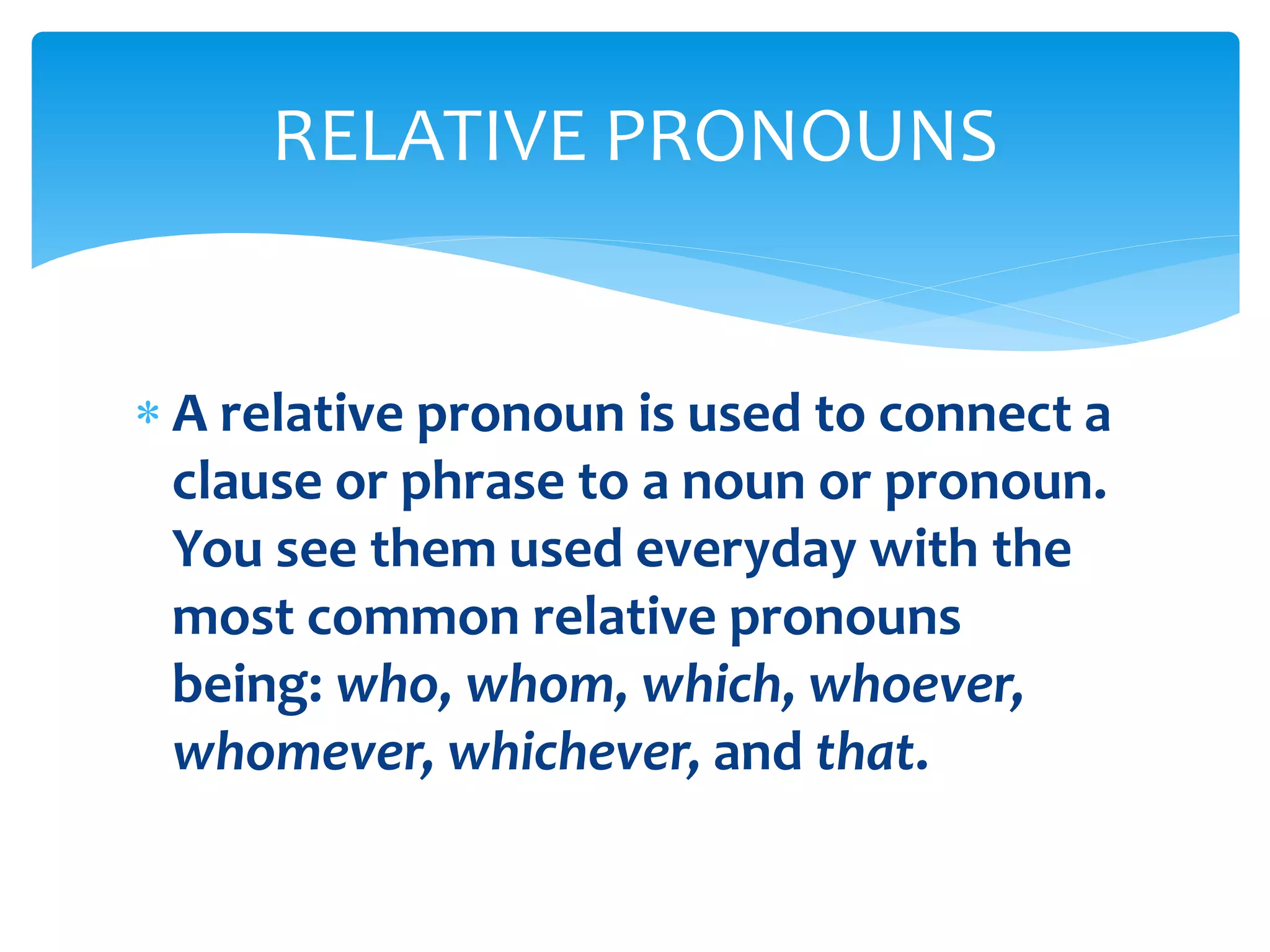 ENGLISH YEAR 6 UNIT 4 RELATIVE PRONOUNS | PPTX
