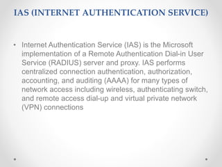 Antirus,Firewall,Encryption,Wifi Routers, IAS, Google admin console | PPT