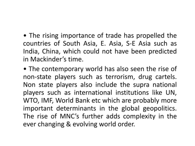 Heart land Theory | PPTX | Geography | Science