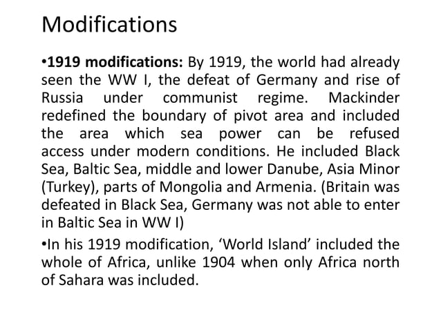 Heart land Theory | PPTX | Geography | Science
