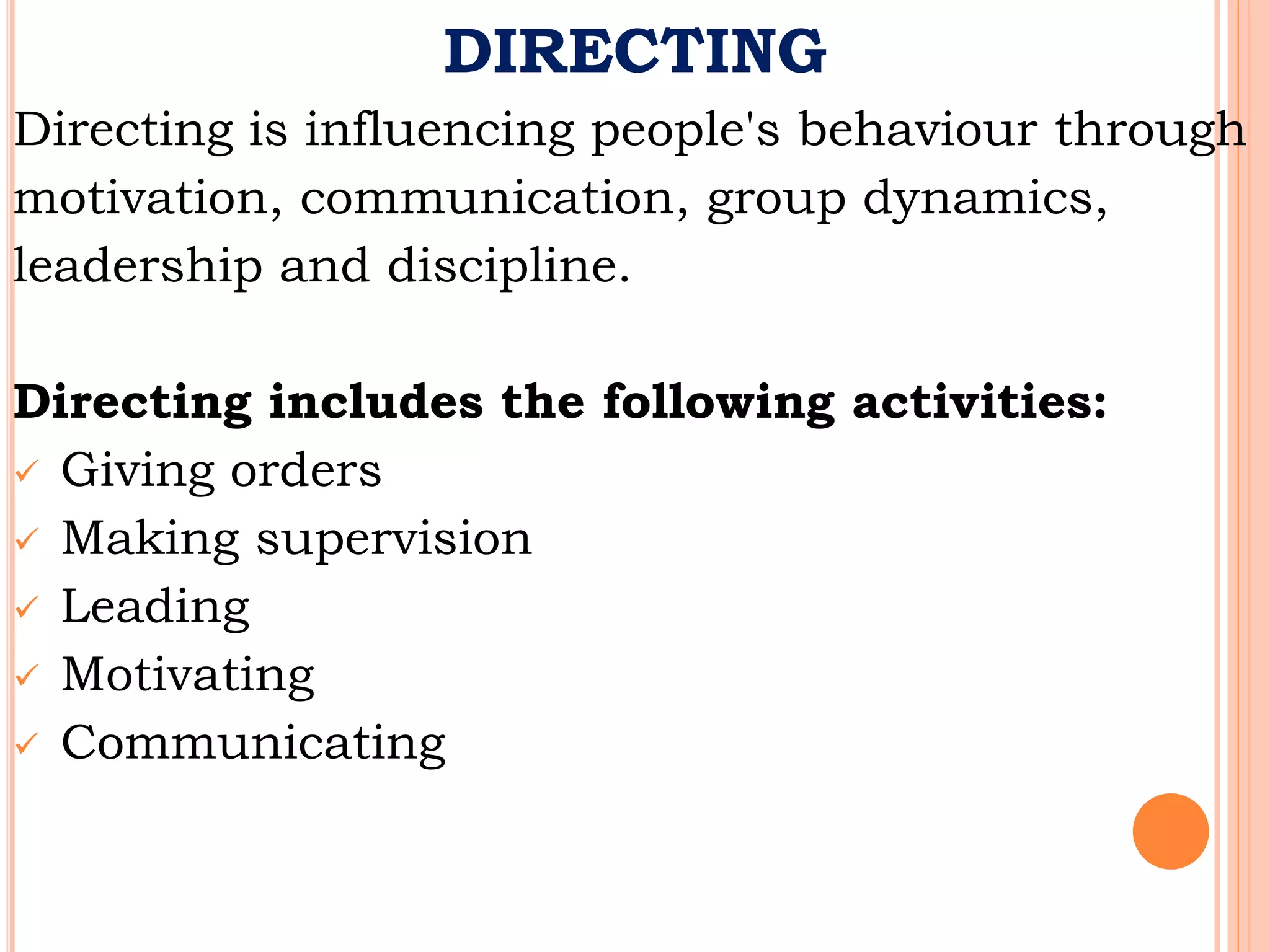 Functions of administration | PPTX