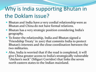 Doklam stand off | PPTX