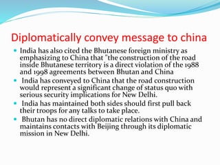 Doklam stand off | PPTX