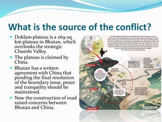 Doklam stand off | PPTX