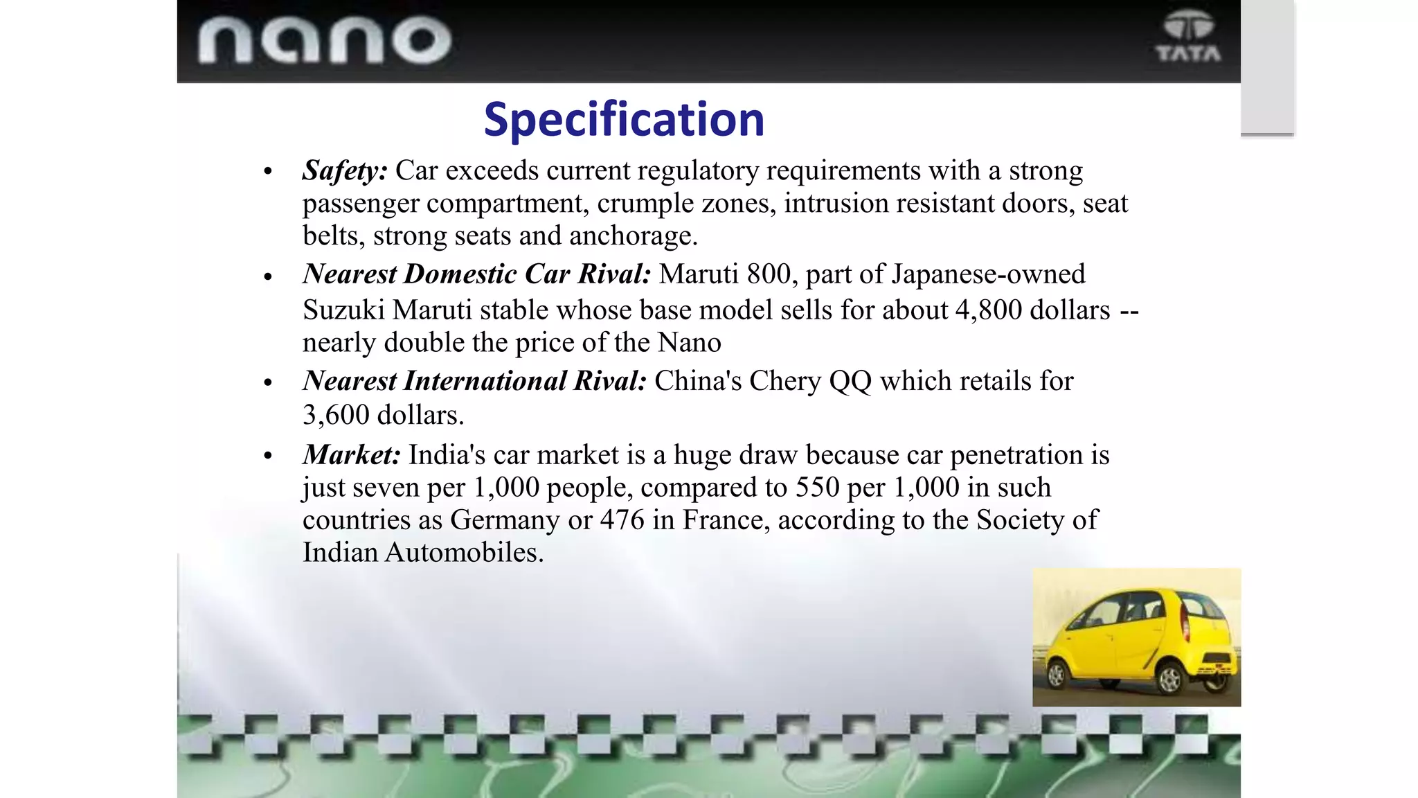 Tata Nano Case Study | PPTX